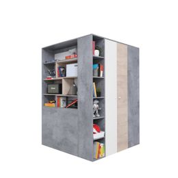 DREHT&Uuml;RENSCHRANK GALIA 135/190/135cm 2-t&uuml;rig Beton