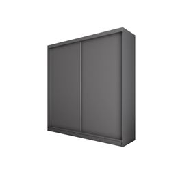 SCHWEBET&Uuml;RENSCHRANK SOFIA 200/216/61 cm 2-t&uuml;rig Grau