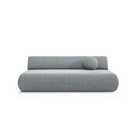 BETTSOFA DELTA Grau Geflochtener Stoff mit Schlaffunktion