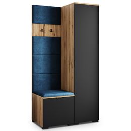 GARDEROBENSCHRANK LORI 95/181/51 cm Modern Garderobe-Set Eiche Wotan