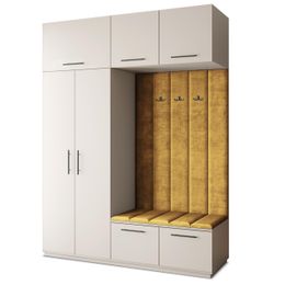 GARDEROBENSCHRANK REMA 180/240/60 cm Modern Garderobe-Set Kaschmir