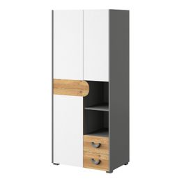 DREHT&Uuml;RENSCHRANK ARCADA 80/189,5/53cm 2-t&uuml;rig Eichefarben