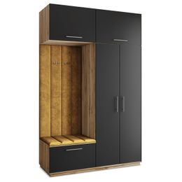 GARDEROBENSCHRANK REMA 150/240/60 cm Modern Garderobe-Set Eiche Wotan