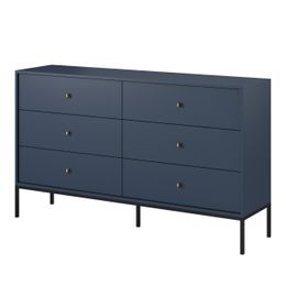 SIDEBOARD MONDO 154/89/39 cm mit 6 Schubladen Blau