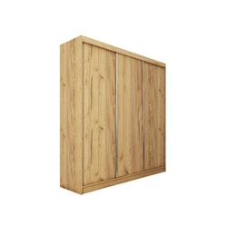 SCHWEBET&Uuml;RENSCHRANK SOFIA 180/216/61 cm 3-t&uuml;rig Eiche Artisan