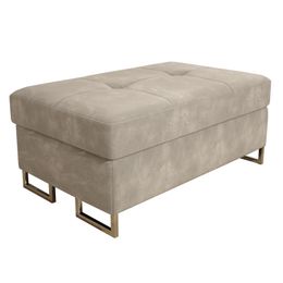 POLSTERHOCKER BARLET Creme 100x60 cm