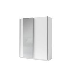 SCHWEBET&Uuml;RENSCHRANK ELRON 180,6/198,5/62cm 2-t&uuml;rig mit Spiegel Wei&szlig;