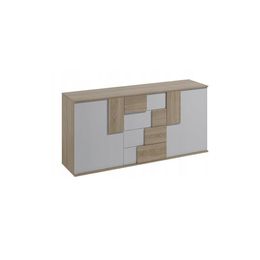 SIDEBOARD ESTRADA 181/85/45 cm mit 4 Schubladen 2 T&uuml;ren Sonoma Eiche