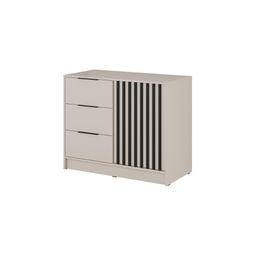 SIDEBOARD NELIANA 105/86/45cm mit 3 Schubladen 1 T&uuml;ren Kaschmir