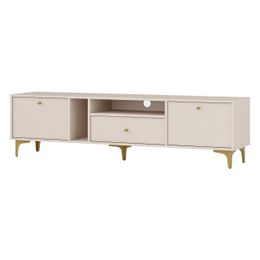 LOWBOARD TORINO 180x40,8x48,5 cm mit 1 Schubladen und 2 T&uuml;ren Beige