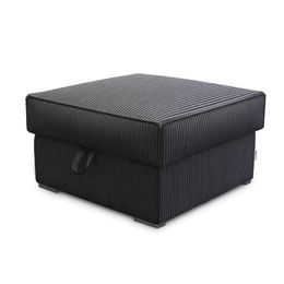 POUF FERA Schwarz 65x65 cm