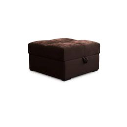 POUF MIZA Braun 65x65 cm