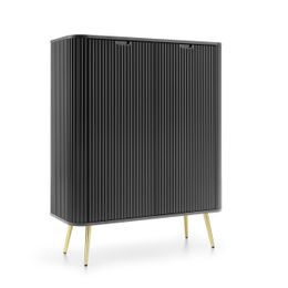 HIGHBOARD ZENZERO 103/129/39 cm mit 2 T&uuml;ren Schwarz