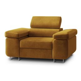 SESSEL CALVO Polstersessel Loungesessel ergonomisch, Gelb
