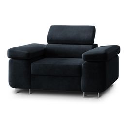 SESSEL CALVO Polstersessel Loungesessel ergonomisch, Schwarz