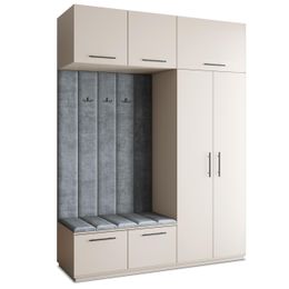 GARDEROBENSCHRANK REMA 180/240/60 cm Modern Garderobe-Set Kaschmir