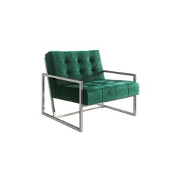 LOUNGESESSEL Duban Gr&uuml;n Samtstoff