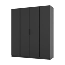 DREHT&Uuml;RENSCHRANK CAGLIARI 200/239/61,9cm 4-t&uuml;rig Schwarz