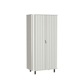 DREHT&Uuml;RENSCHRANK MODERNO 98/200/54,5 cm 2-t&uuml;rig Wei&szlig;