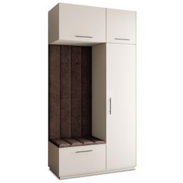 GARDEROBENSCHRANK REMA 120/240/60 cm Modern Garderobe-Set Kaschmir