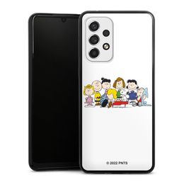 DeinDesign Galaxy A33 5G Handy Slim Case extra d&uuml;nn Silikon Handyh&uuml;lle schwarz H&uuml;lle Merchandise Kindheit Peanuts Silikon Slim Case