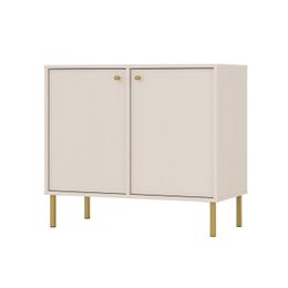 KOMMODE TORINO 84/74/41 cm mit 2 T&uuml;ren Beige