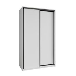 SCHWEBET&Uuml;RENSCHRANK NISSE 120/205/60 cm 2-t&uuml;rig Wei&szlig;