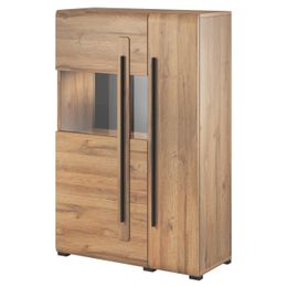 HIGHBOARD TULLIA 90/136/39 cm mit 2 T&uuml;ren Eichefarben