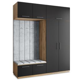 GARDEROBENSCHRANK REMA 200/240/60 cm Modern Eiche Wotan