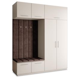 GARDEROBENSCHRANK REMA 200/240/60 cm Modern Garderobe-Set Kaschmir