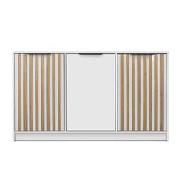 KOMMODE GAREN 138/81/41cm mit Schubladen 3 T&uuml;ren Wei&szlig;