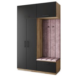 GARDEROBENSCHRANK REMA 150/240/60 cm Modern Garderobe-Set Eiche Wotan