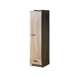 DREHT&Uuml;RENSCHRANK PALMERO 50/192,5/58cm 1-t&uuml;rig Braun
