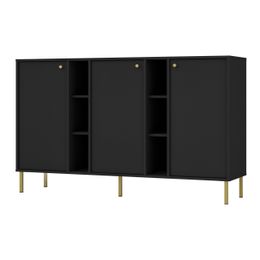 SIDEBOARD TORINO 158/95/41 cm mit 3 T&uuml;ren Graphitfarben