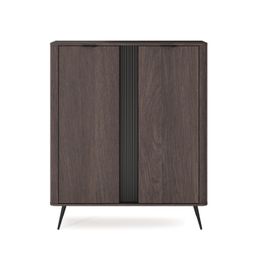SIDEBOARD NOBILE 113,2x38x134 cm mit 2 T&uuml;ren Eichefarben