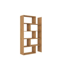 B&Uuml;CHERREGAL LORIS 125x33x188 cm, Regal Eiche Artisan