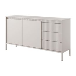 SIDEBOARD SENSATO 154/81/40 cm mit 3 Schubladen und 2 T&uuml;ren Beige