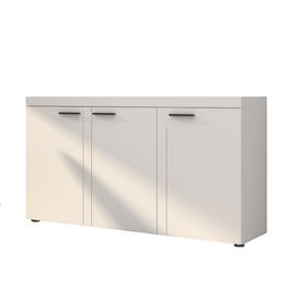 SIDEBOARD RITMO 149x40x82 cm mit 3 T&uuml;ren Wei&szlig;
