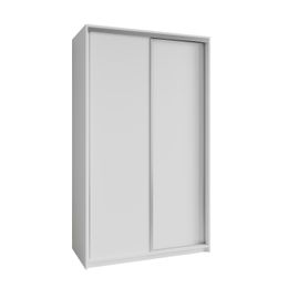SCHWEBET&Uuml;RENSCHRANK NISSE 120/205/60 cm 2-t&uuml;rig Wei&szlig;