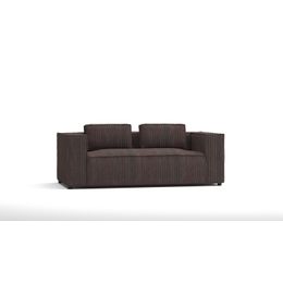 2-SITZER-SOFA Nova Dunkelbraun Cord