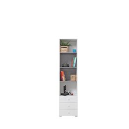 B&Uuml;CHERREGAL GALIA 45x40x190 cm, Regal Wei&szlig;