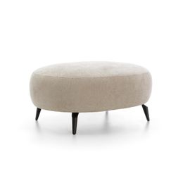 MASSENO Sitzhocker VICO, Modern Polsterhocker, Fu&szlig;hocker Beige