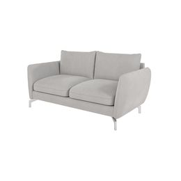 2-SITZER-SOFA Elou Silber Microfaser