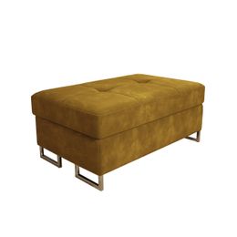 POLSTERHOCKER BARLET Gelb 100x60 cm