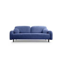 BETTSOFA VIVO Blau Geflochtener Stoff mit Schlaffunktion
