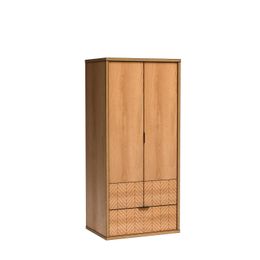DREHT&Uuml;RENSCHRANK CARINI 86,6/187,4/60,6 cm 3-t&uuml;rig Eichefarben