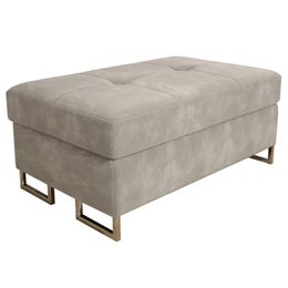 POLSTERHOCKER BARLET Creme 100x60 cm