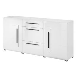 SIDEBOARD TULLIA 180/86/39 cm mit 3 Schubladen und 2 T&uuml;ren Wei&szlig;