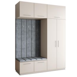 GARDEROBENSCHRANK REMA 180/240/60 cm Modern Garderobe-Set Kaschmir