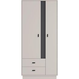 DREHT&Uuml;RENSCHRANK PUNTO 90/195/50cm 2-t&uuml;rig Kaschmir
